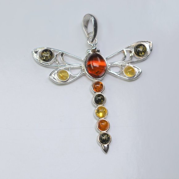 Jewelry | Baltic Amber Dragonfly Pendant | Poshmark